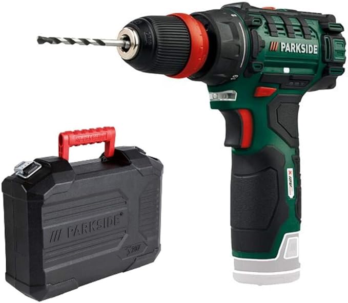 Trapano a Batteria Parkside PBSA 12 X12V con LED - Parkside